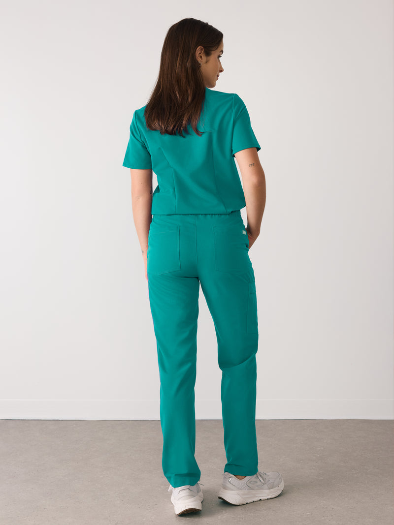 JULIETA RE-GARDE™ - ARCTIC MINT - Straight Cut Scrub Pants - SILVADUR™ USA