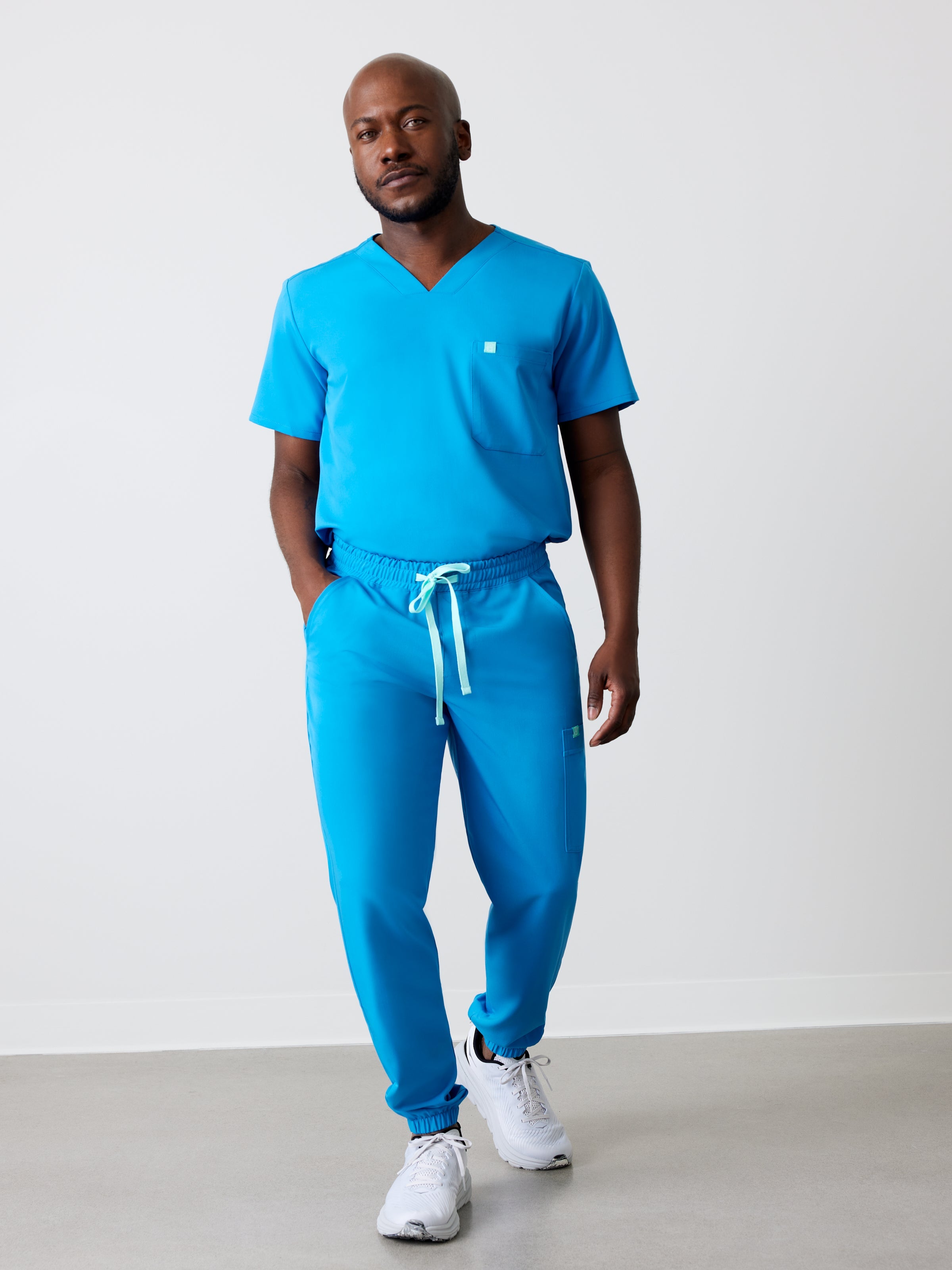 WILLIAM RE-GARDE™ - AZURE BLUE - Men's Jogger Pants - Final Sale USA